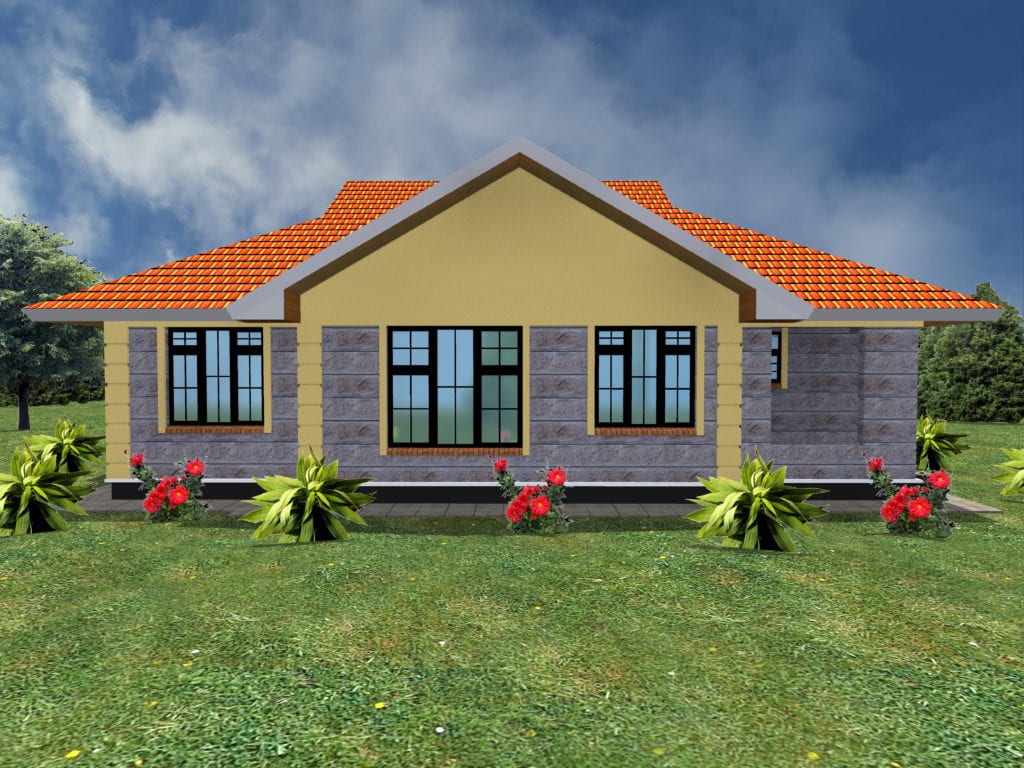 Simple three bedroom house plans design |HPD Consult