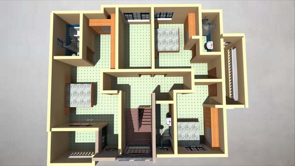 4 Bedroom Maisonette House Plan Design | HPD Consult