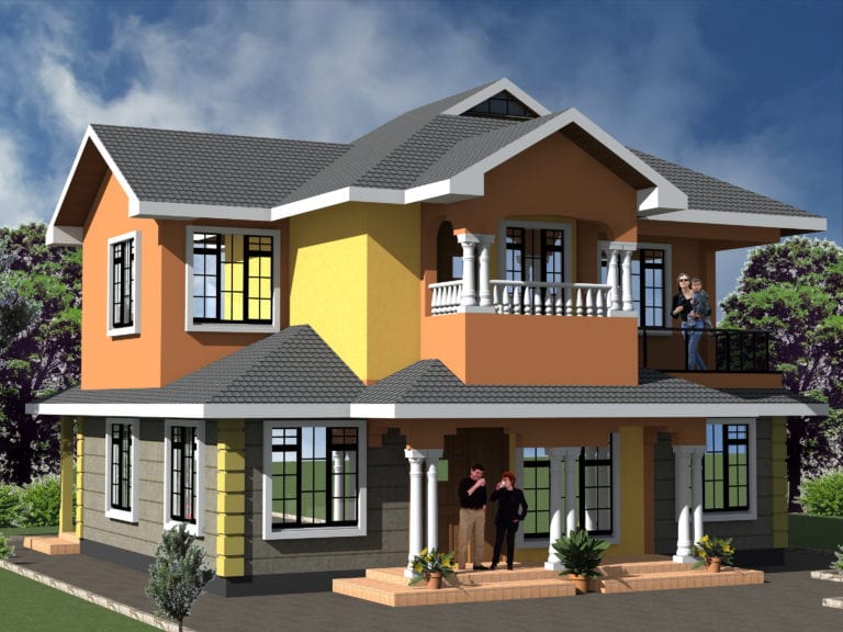 Amazing 4 Bedroom Maisonette Modern House Plans|HPD Consult