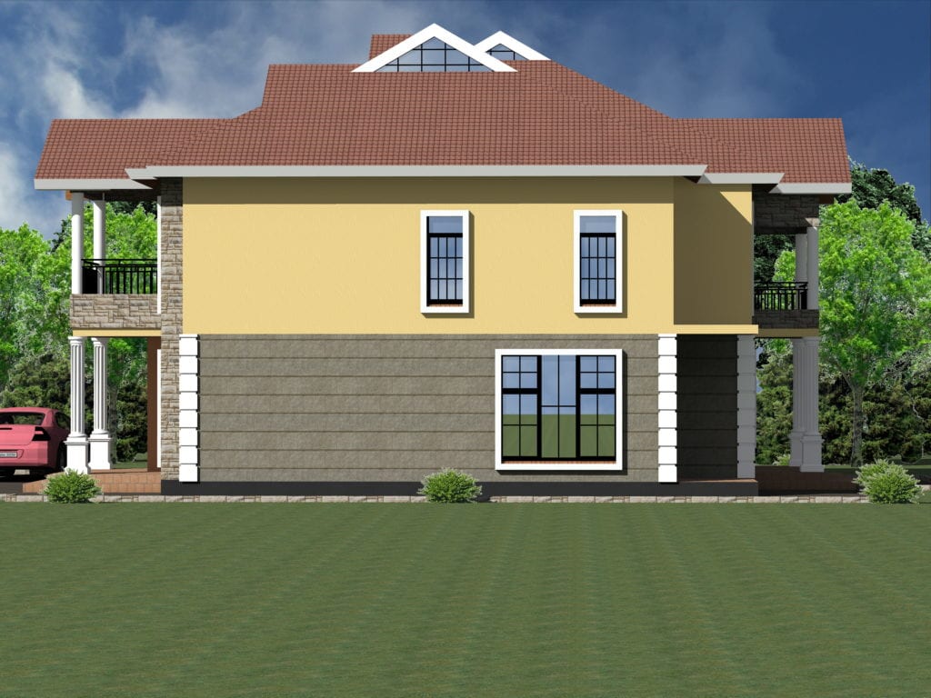 Elegant 4 Bedroom Maisonette House Plans | HPD Consult