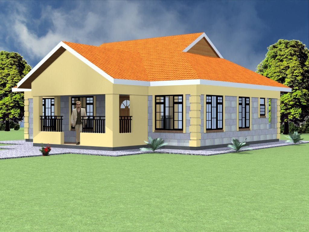 Simplified Plan 3 Bedroom House Design | HPD Consult