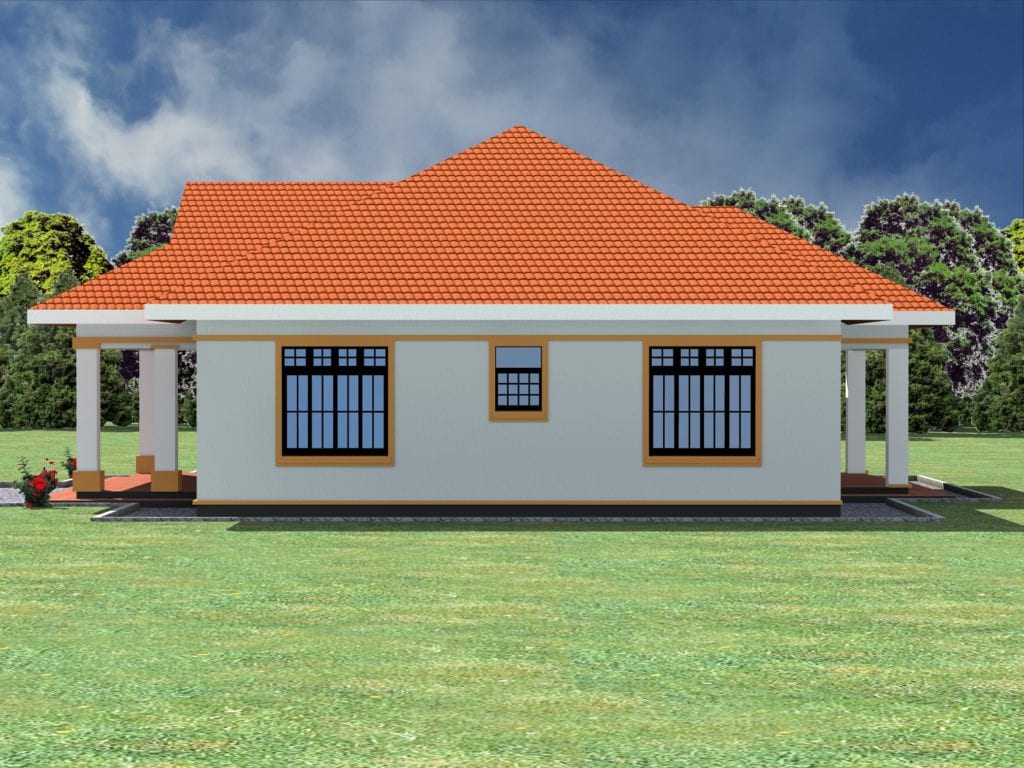 3 Bedroom Flat Plan Drawing Design | HPD Consult