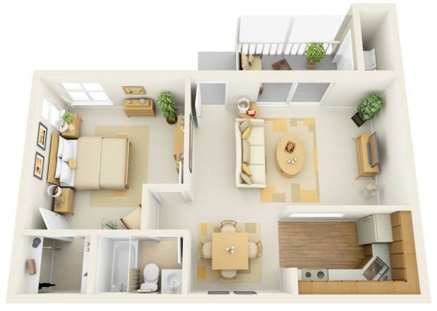 30 Best One bedroom house plans. Check Here | HPD Consult