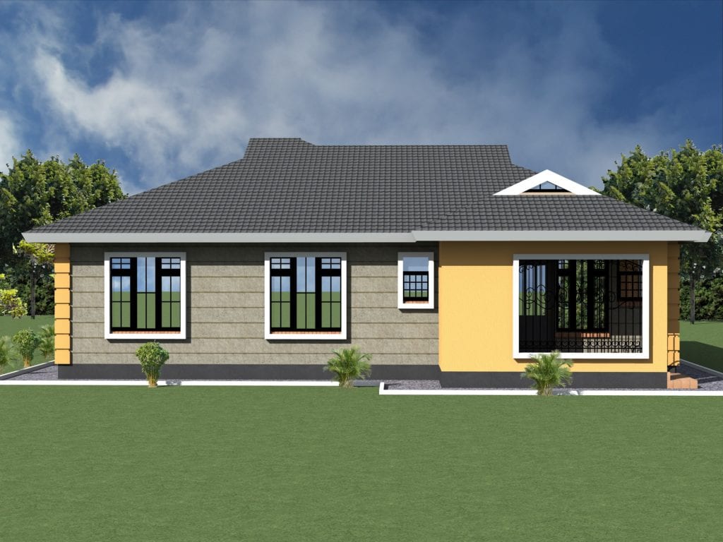3 Bedroom Bungalow House Plan Design | HPD Consult