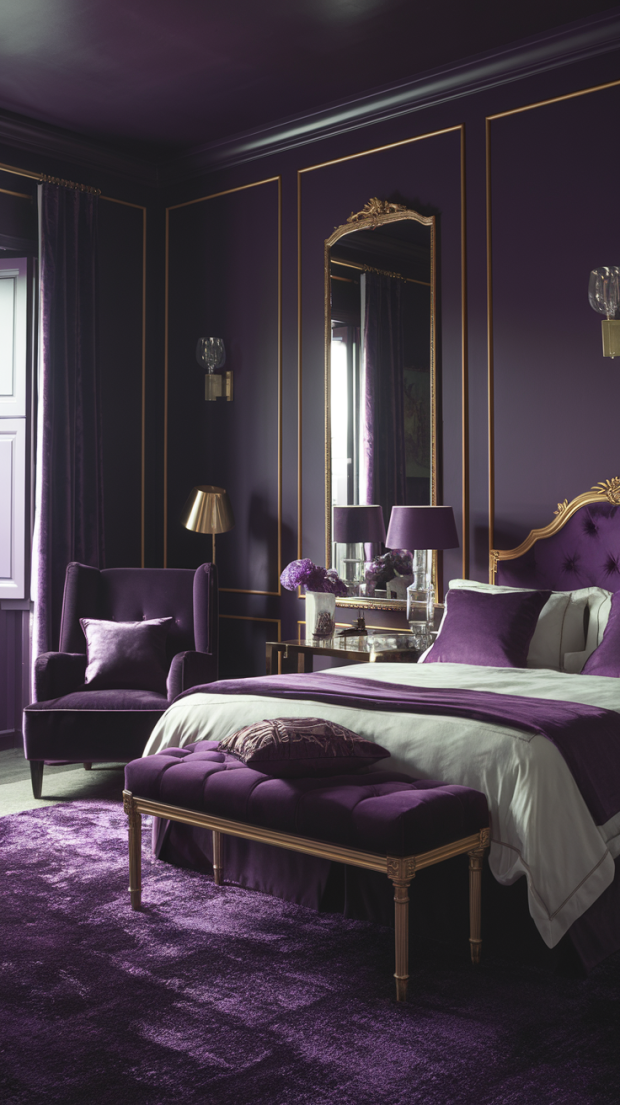 15 Moody Purple Bedroom Designs for a Regal, Restful Feel (Updated 2025)