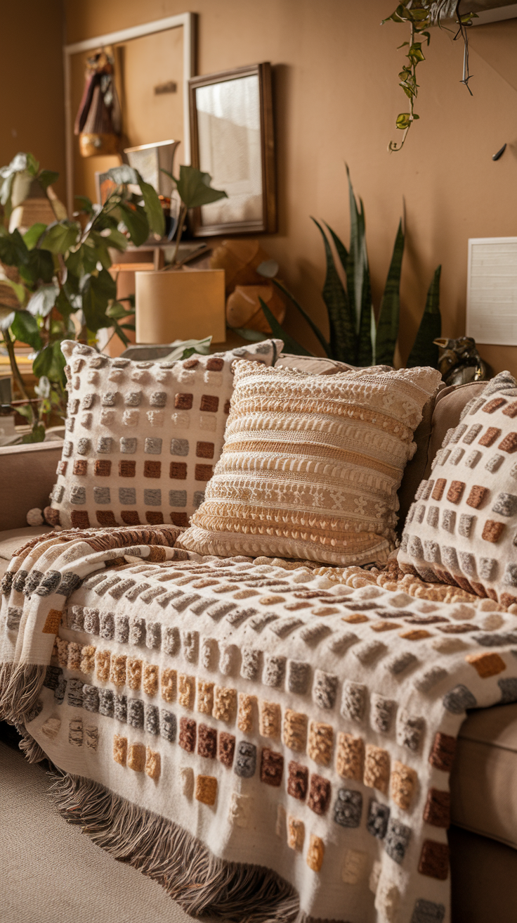 29 Textured Throw Blanket Ideas for Cozy, Layered Living Spaces ...