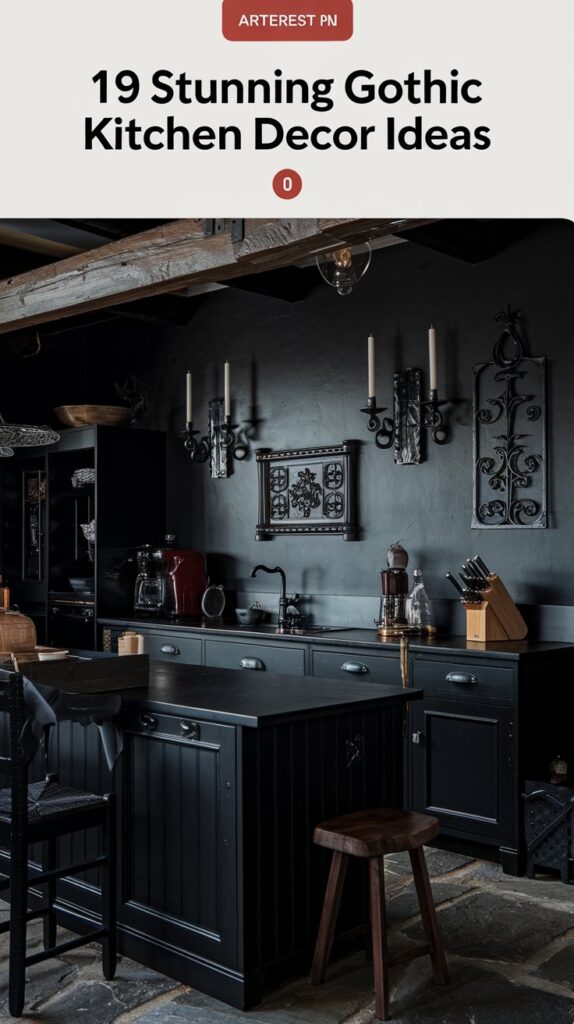 19 Stunning Gothic Kitchen Decor Ideas That Prove Dark Can Be Beautiful ...
