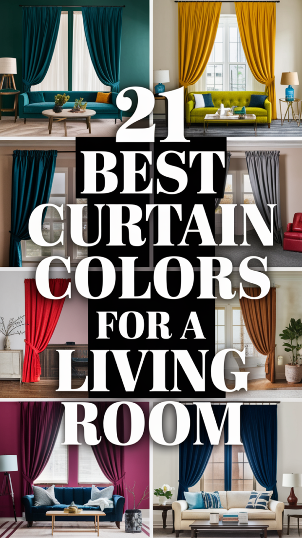 21 Best Curtain Colors for a Living Room That Will Transform Your Space ...