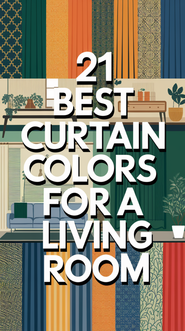 21 Best Curtain Colors for a Living Room That Will Transform Your Space ...